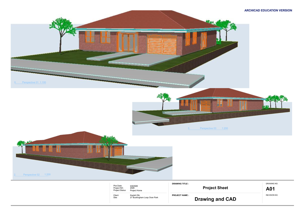 A01 AS2 - CAD Site and Roof Plans with Elevations and Sections - Studocu