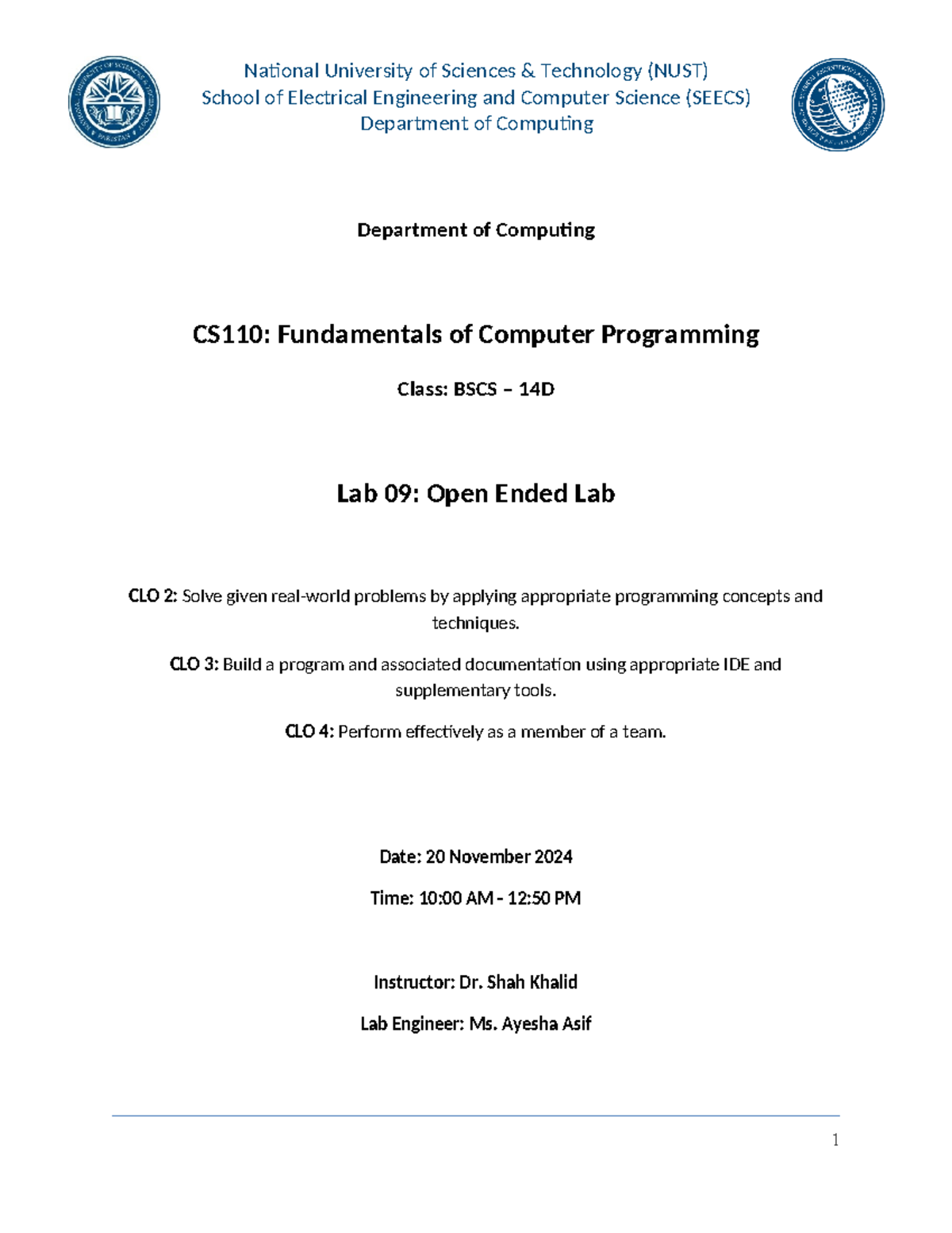 CS110 Lab 09: Open-Ended Project on Order Management System - Studocu
