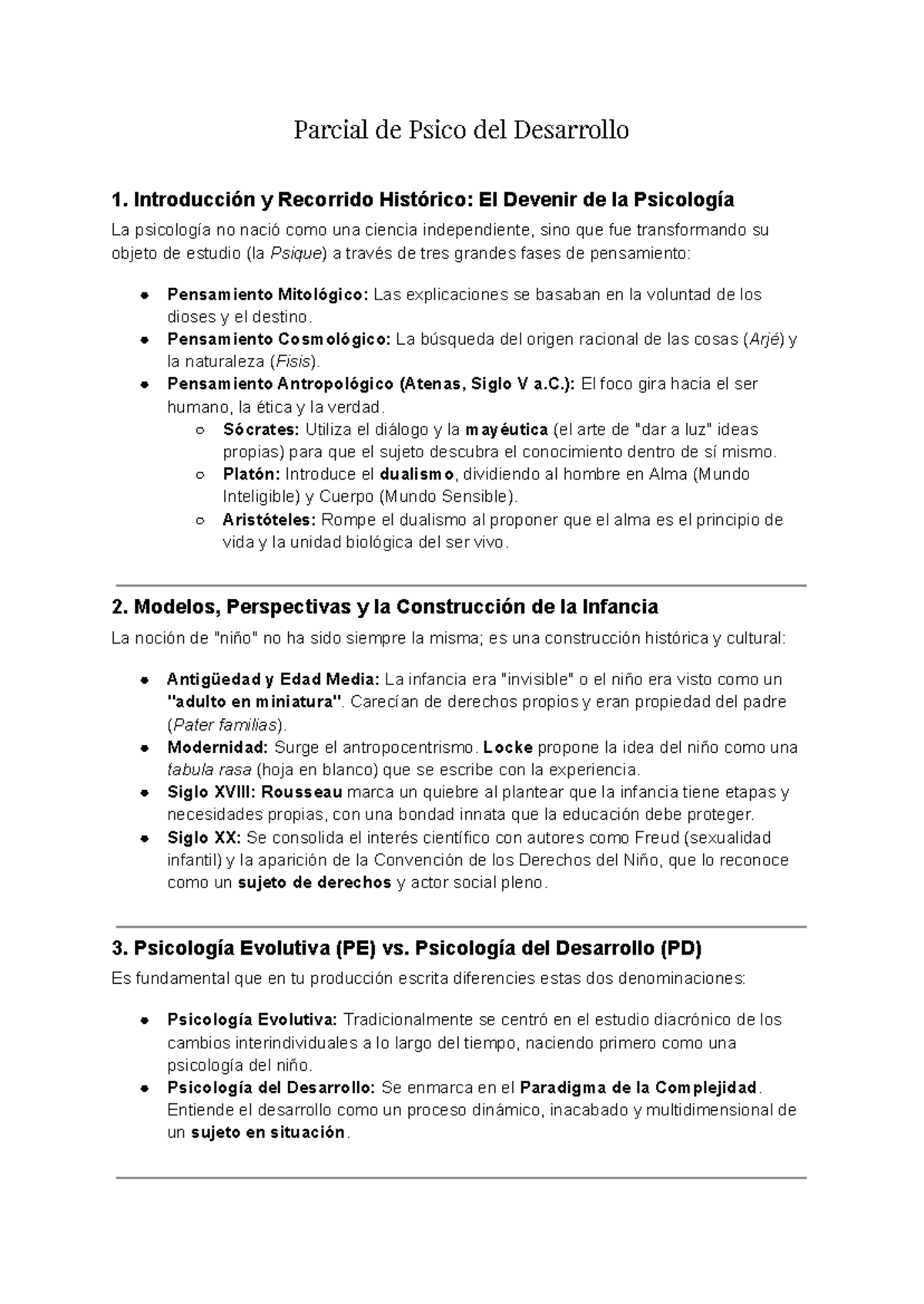 Preparación para el Parcial de Psico del Desarrollo: Repaso y ...