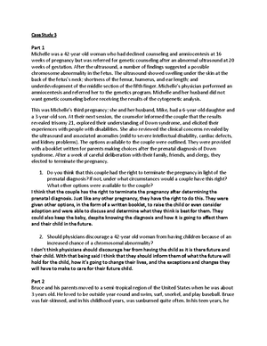 Case Study 1 Biol 206 - Case Study 1 Ella Perry Part 1: 1. If you were ...