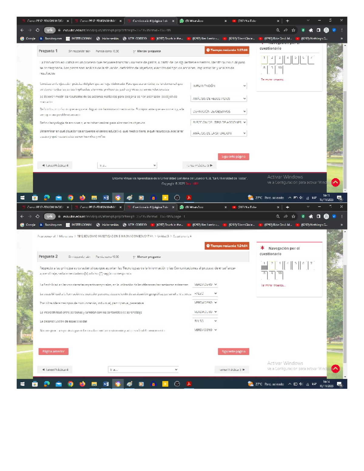 Cuestionario 4 - Innovación Educativa y TICs en el Aprendizaje - Studocu