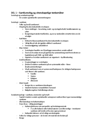 Kapittel 5 - Begreper - Sosiale roller - Sosiologi 2STG - Kapittel 5 Begreper: Sosiale roller ...