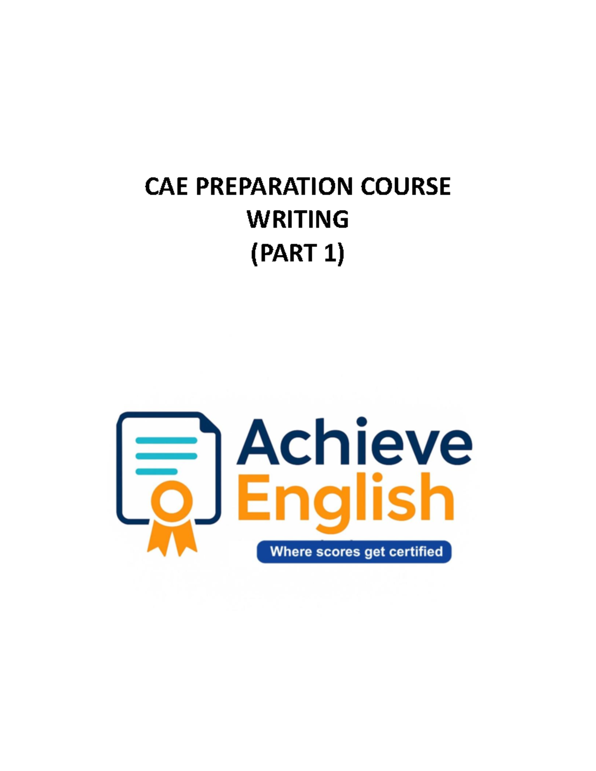 CAE Preparation Course Writing (Part 1) - Useful Essay Phrases - Studocu