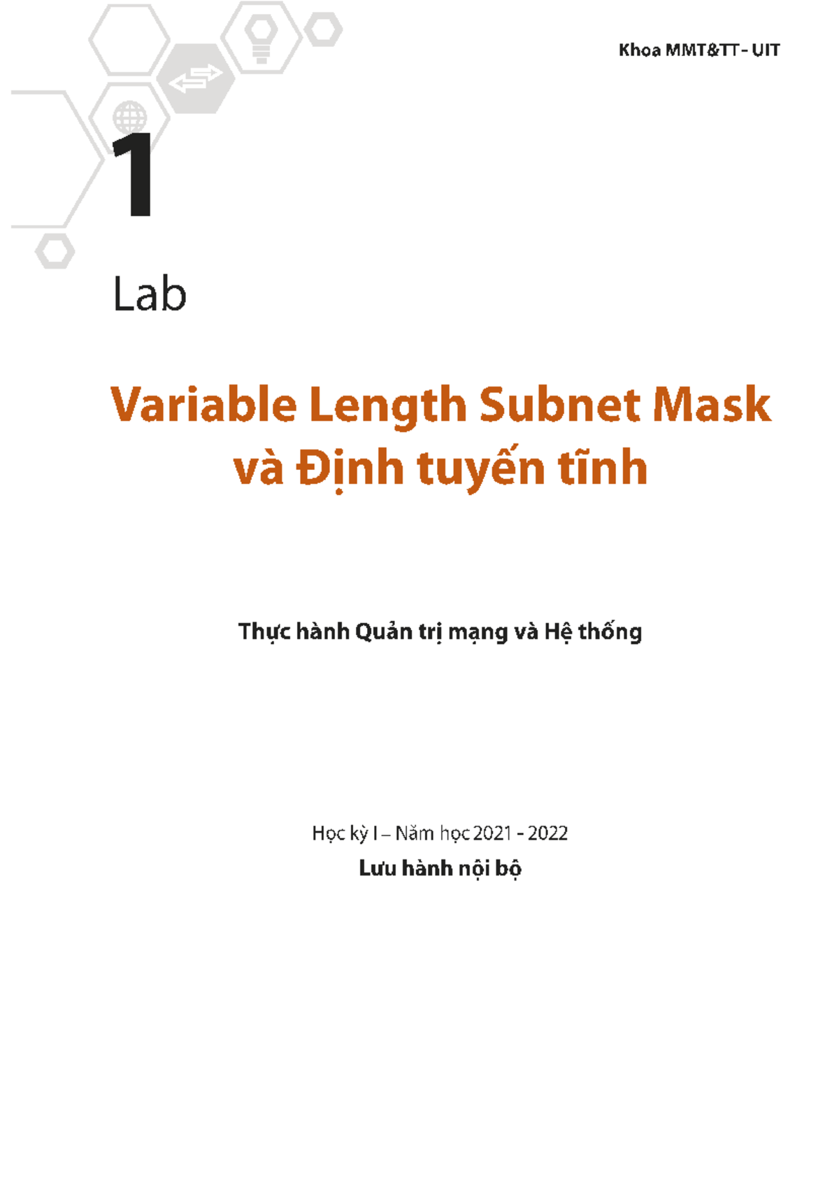 3. VLSM and Static Routing Configuration Guide - Studocu