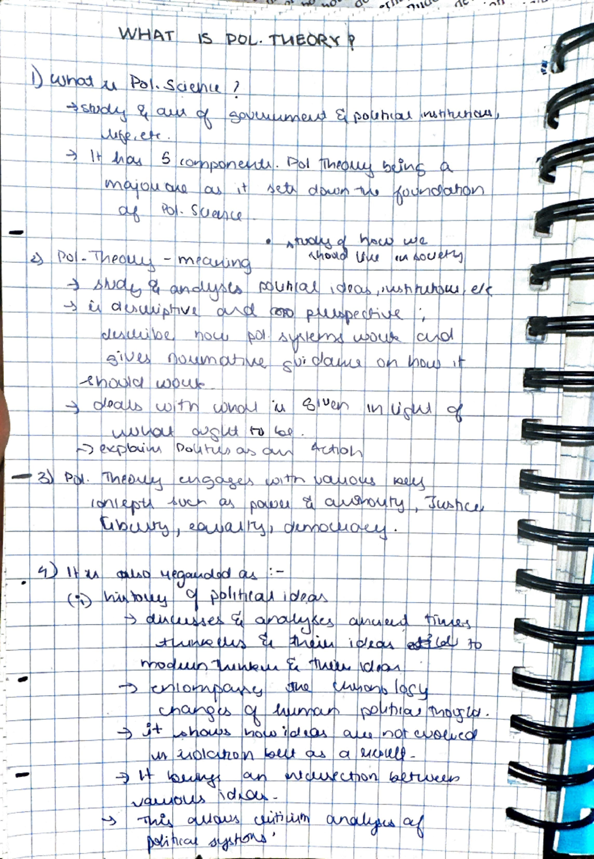 What is pol. theory - notes - TO WHAT is POL. THEORY ? 1) what u Pol ...