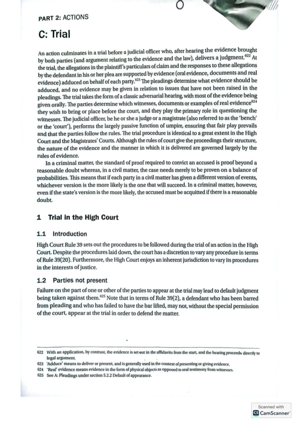 Unit 5: Trials (C) - Understanding Civil Procedure in Court - Studocu