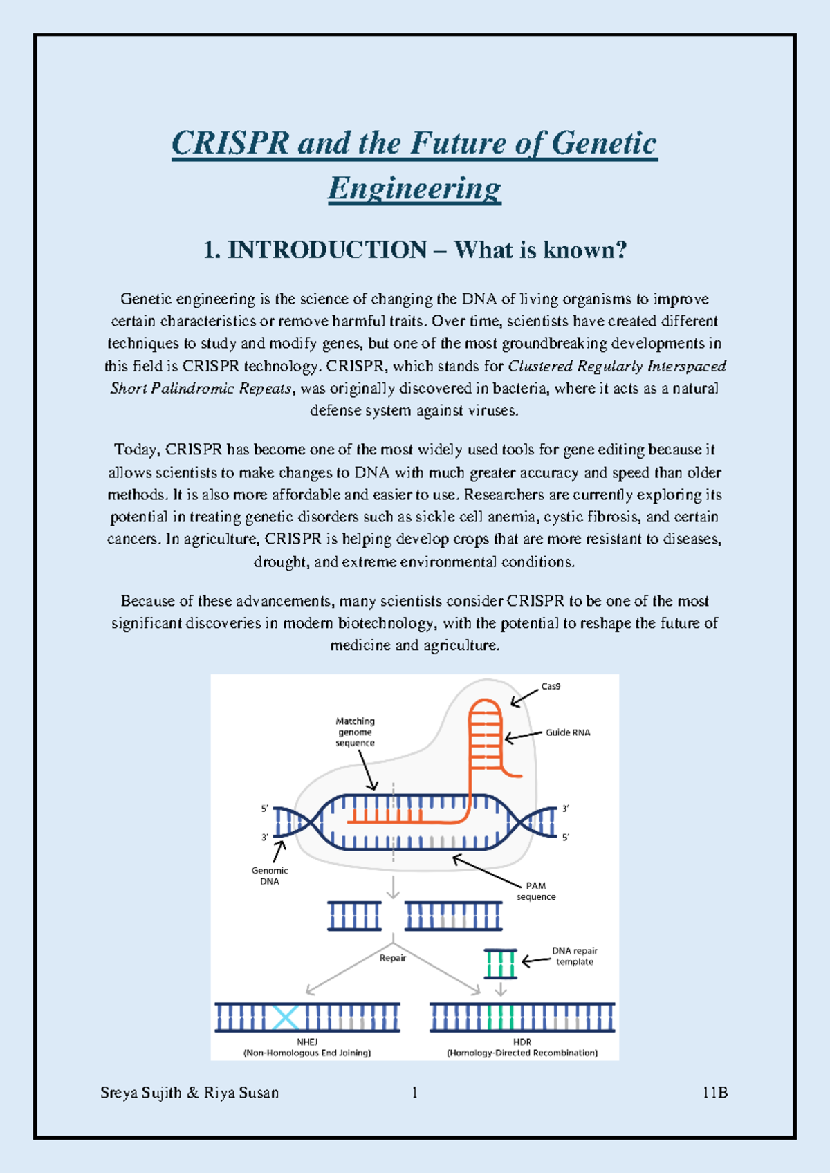 CRISPR Technology: Future Implications & Ethical Considerations - Studocu