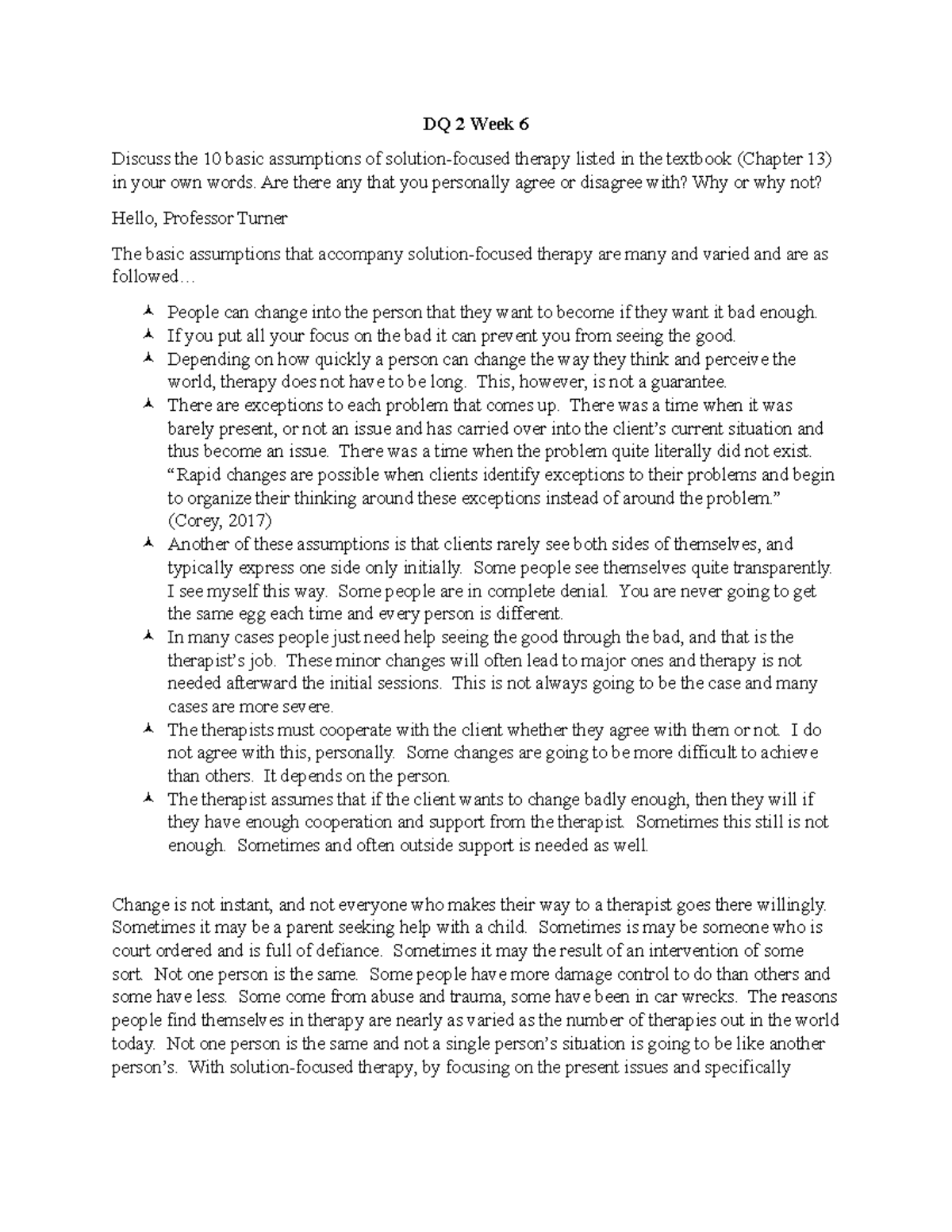 DQ 2 Week 6 - IT IS JUST A DISCUSSION QUESTION RESPONSE. - DQ 2 Week 6 ...
