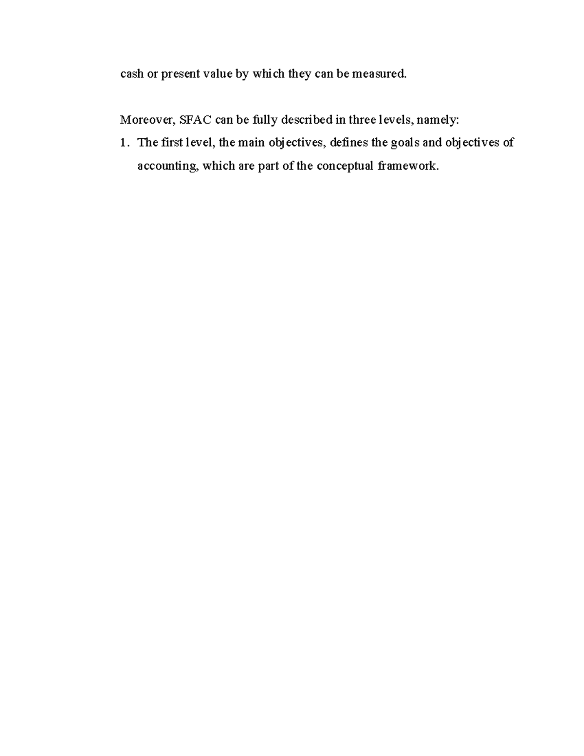 Accounting e-13 - Understanding SFAC Framework Levels - Studocu