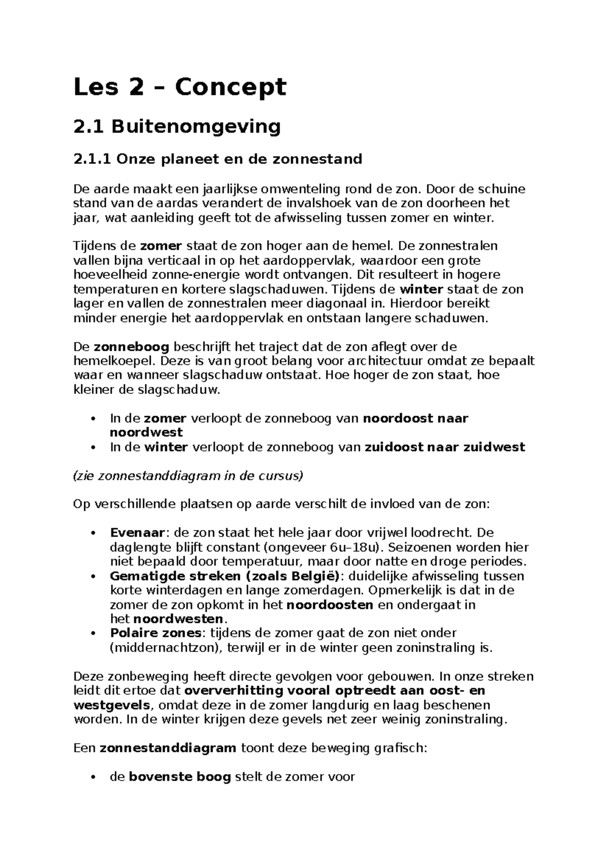 Les 2 Concept: De Invloed van de Zonnestand op Architectuur en Klimaat ...