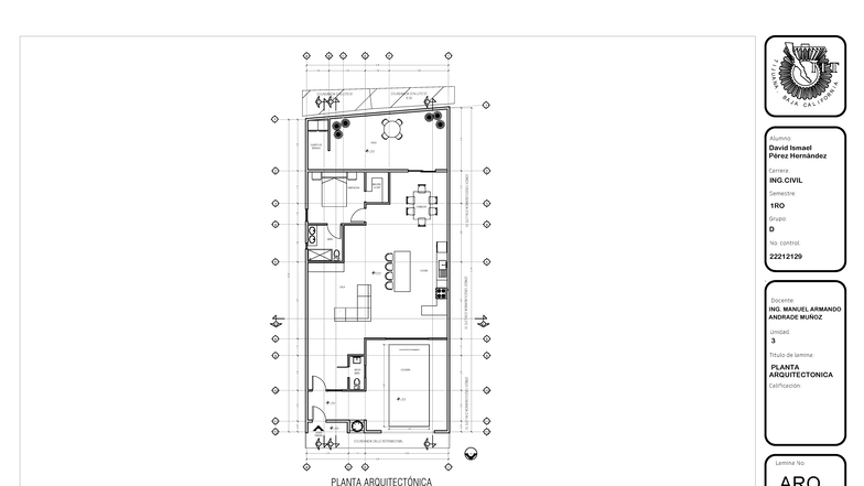 ARQ 3 - Planta Arquitectónica y Colindancias Detalladas - Studocu