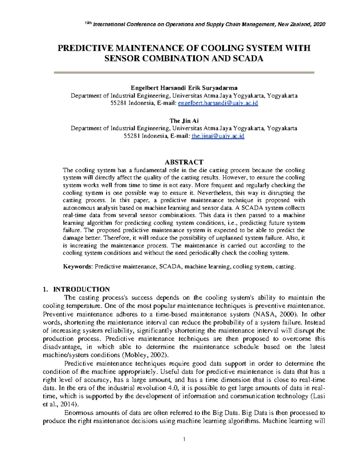 Predictive Maintenance of Cooling Systems Using SCADA and ML Techniques ...