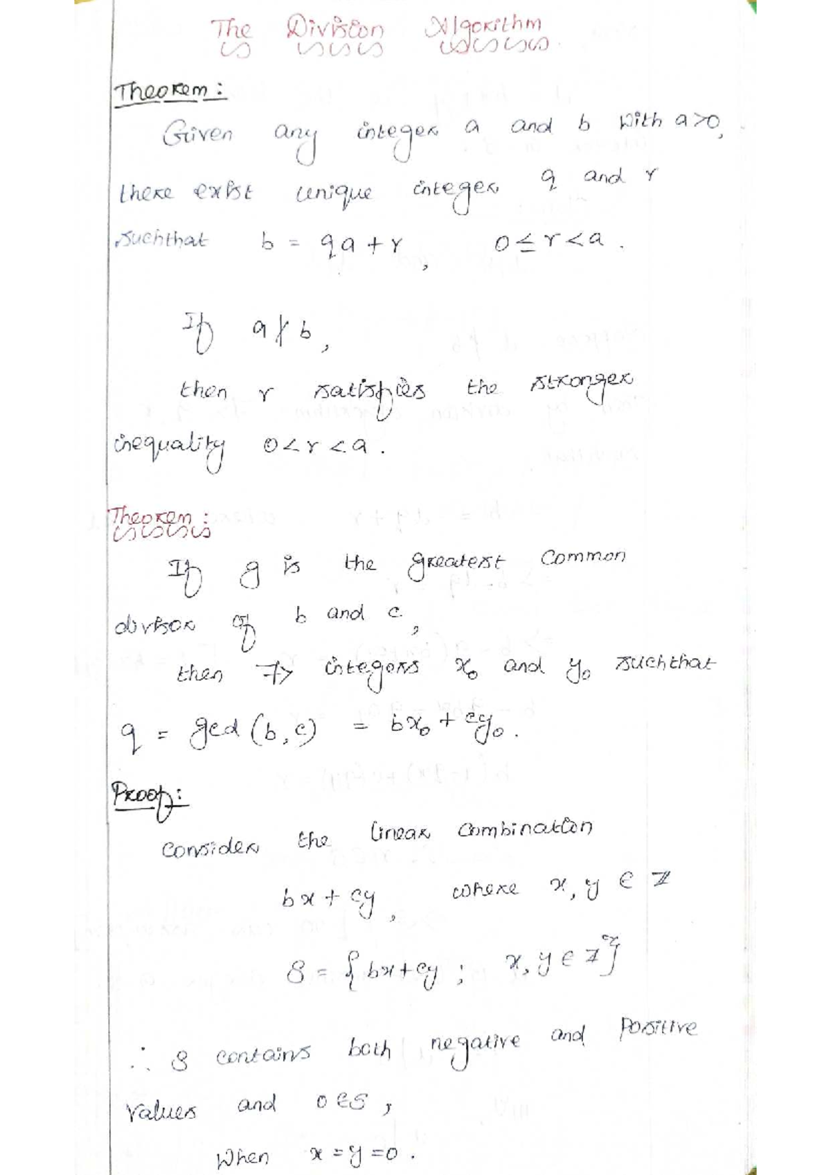 Divisibility & Euclidean Algorithm: GCD Problems (MATH 101) - Studocu