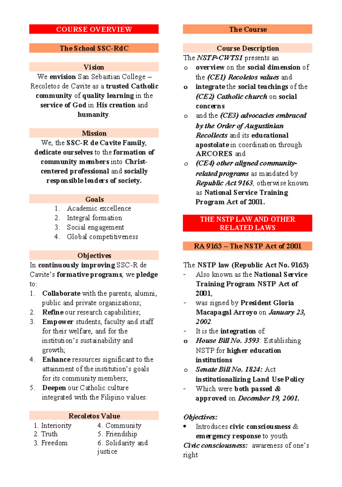 NSTP1 L1-2: Overview of National Service Training Program and Social ...