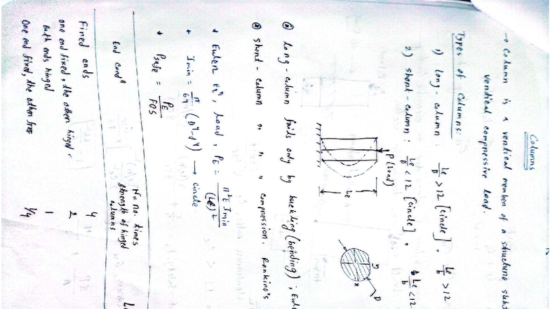 DOC-20251106-WA0001 - Theory of Columns and Their Types - Studocu