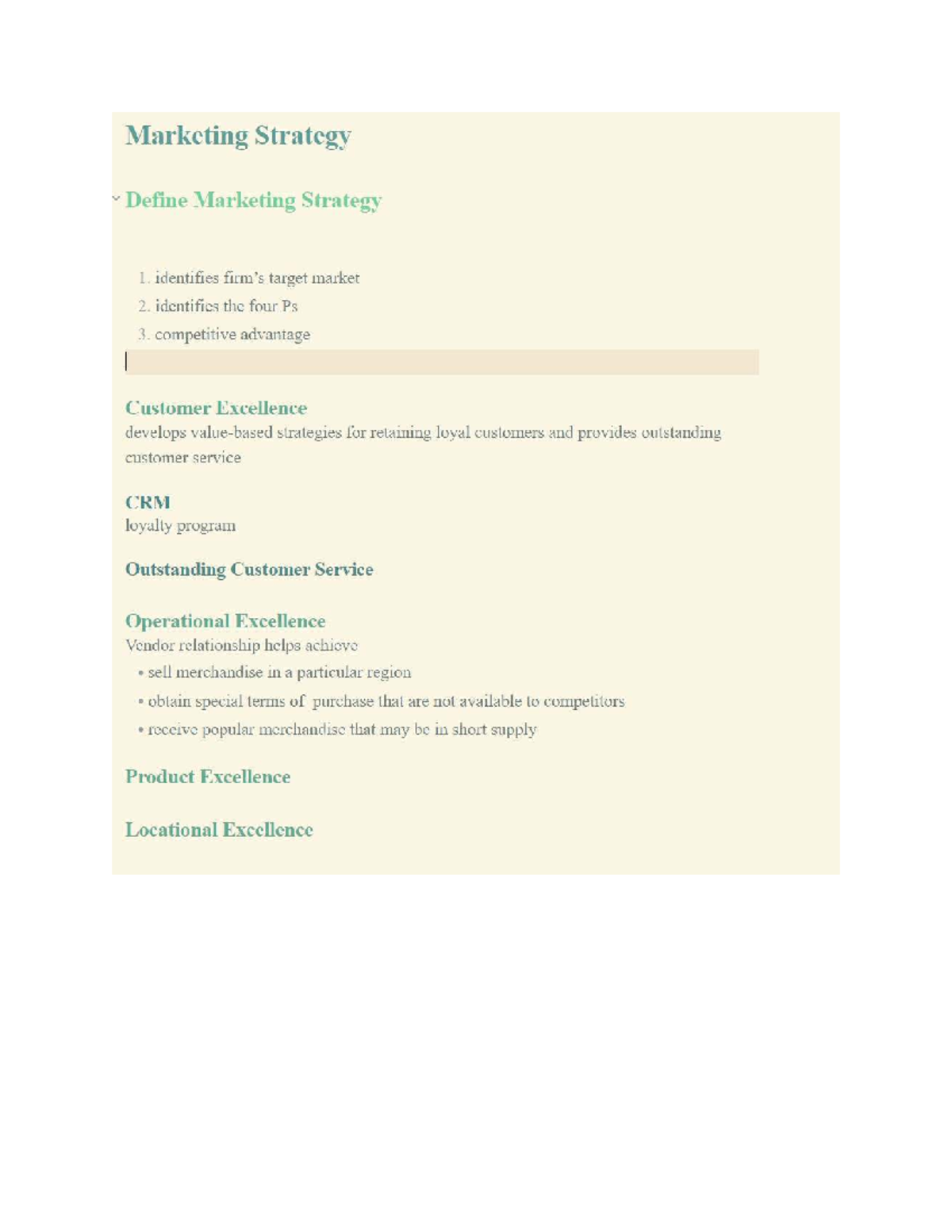 Marketing Strategy - Lecture 1 Notes - Studocu