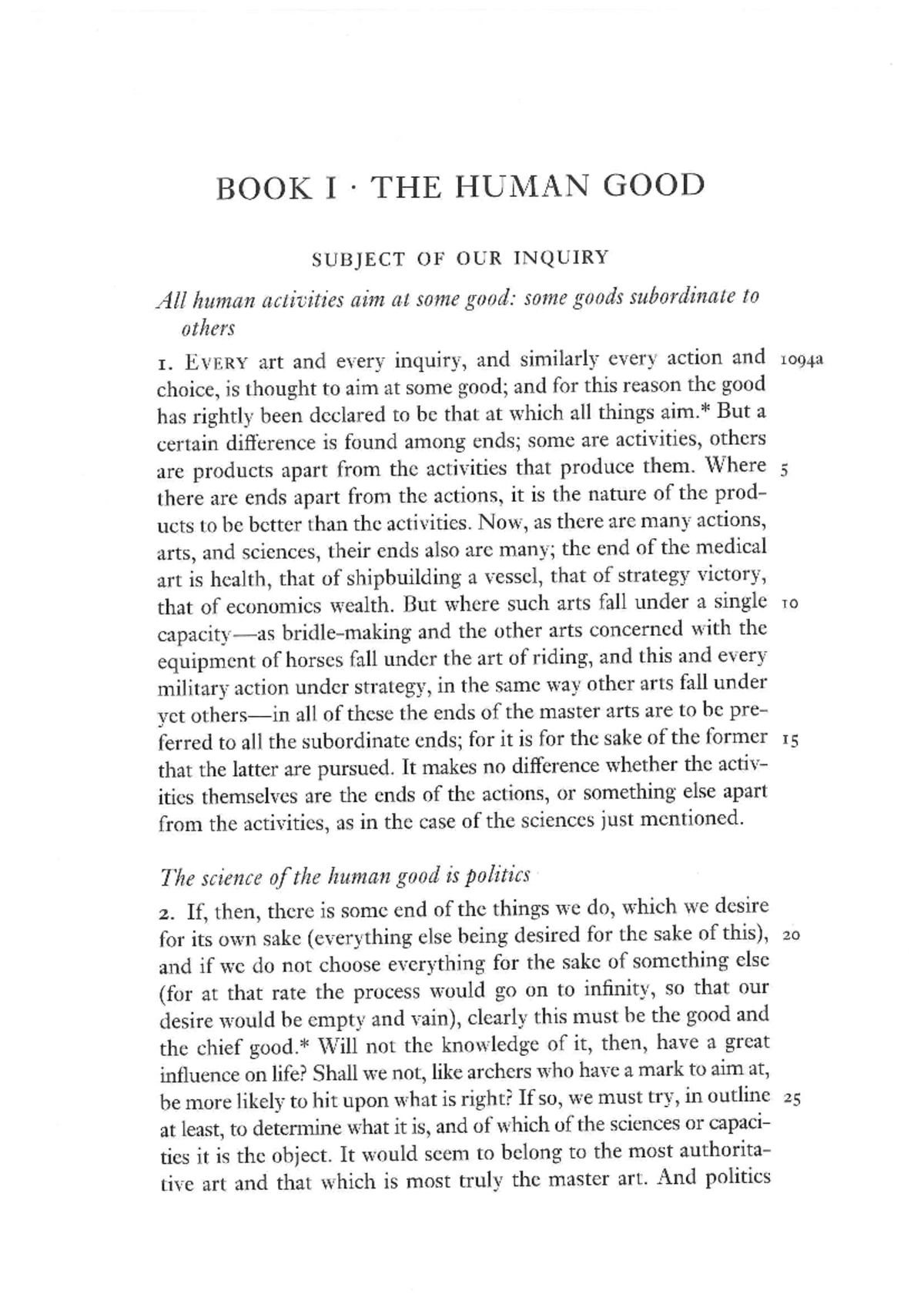 Nicomachean Ethics: Exploring the Human Good and Political Science ...