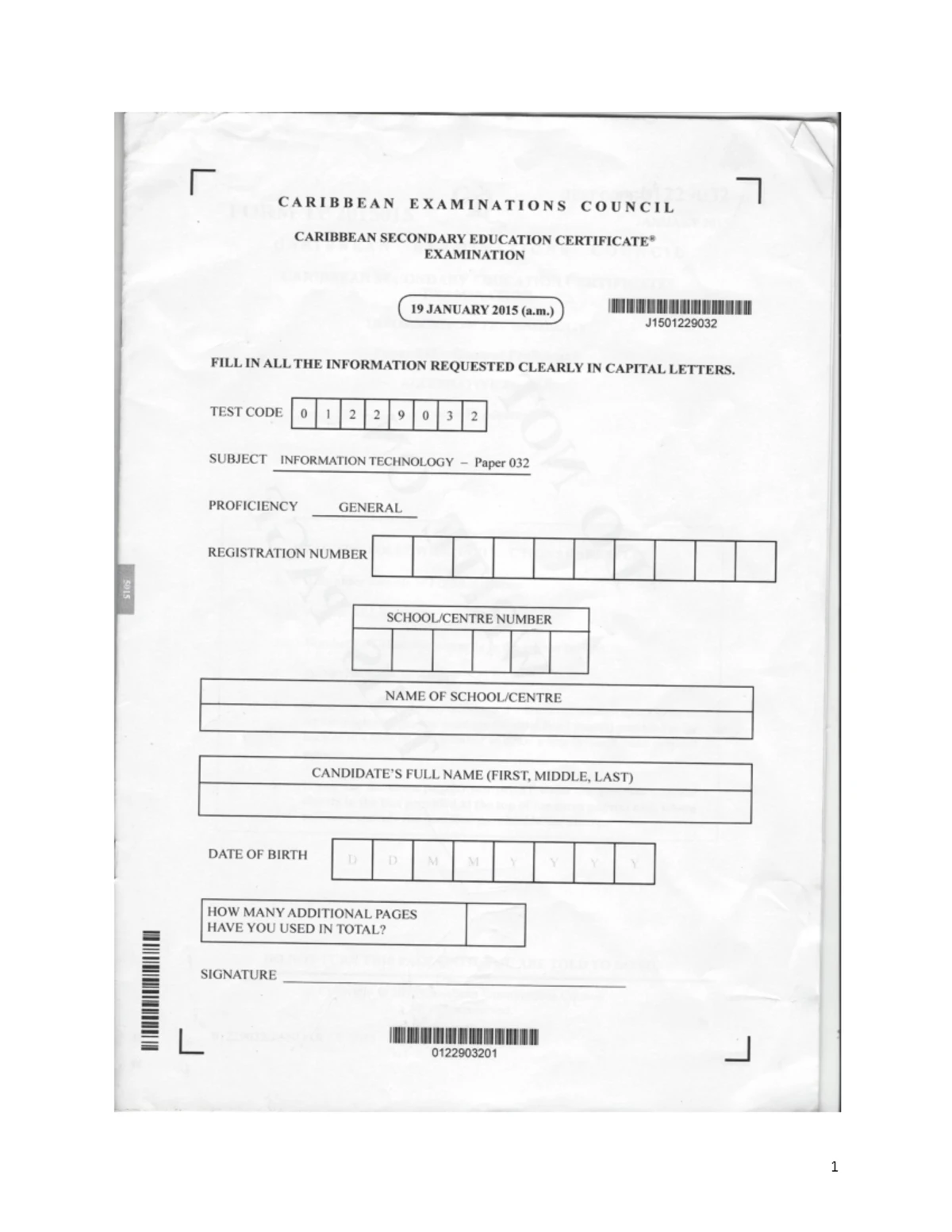 IT CSEC January 2025 Past Paper Analysis and Review - Studocu