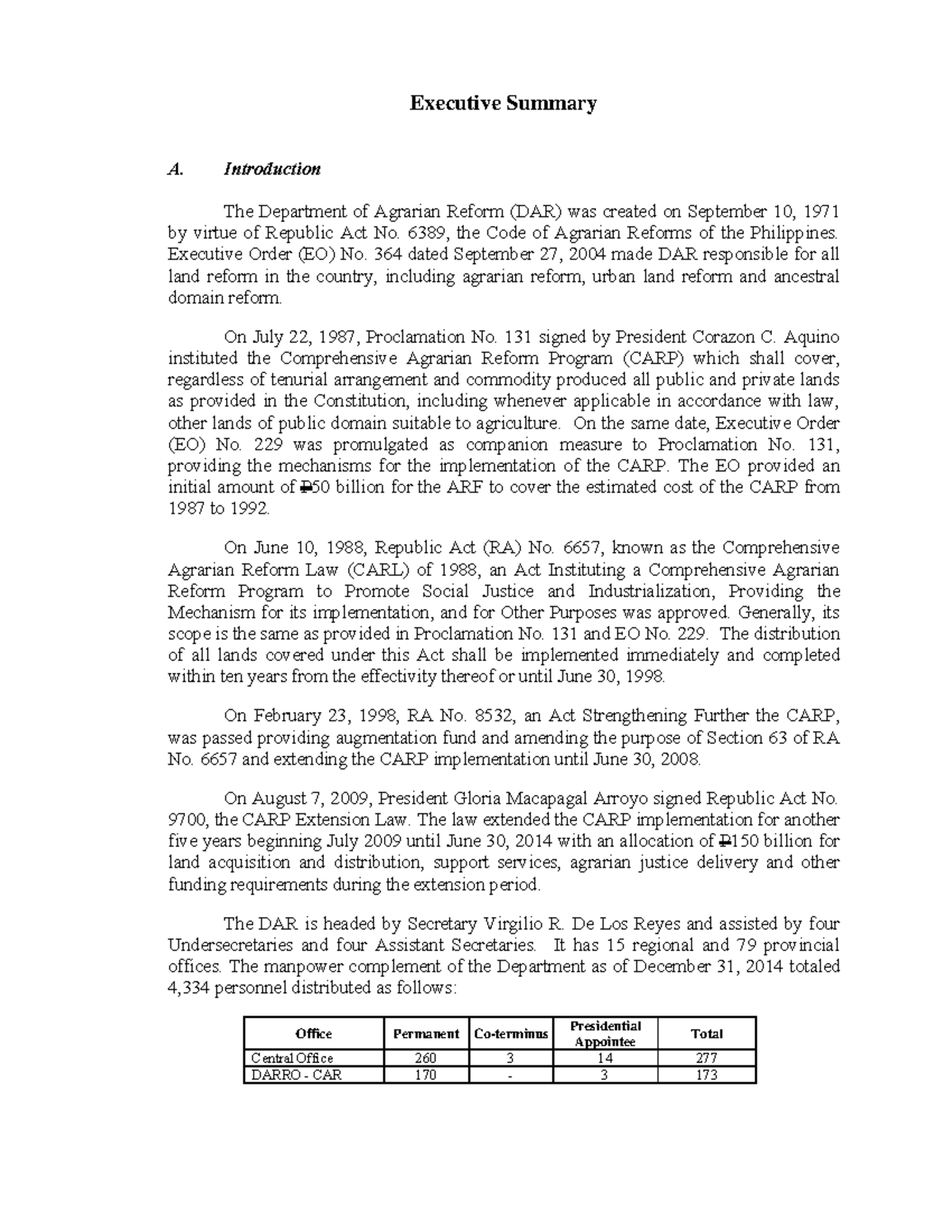 DAR Comprehensive Agrarian Reform Overview & Financial Highlights - Studocu