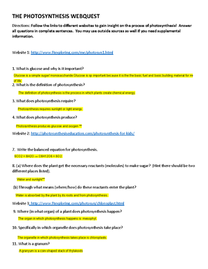 Acid and Base Webquest #2: Understanding pH and Homeostasis - Studocu