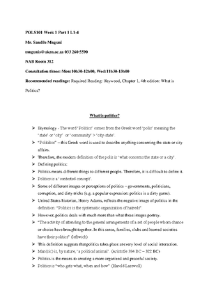 [Solved] msq and essay 100 marks pols101 2025 - Political Science 101 ...