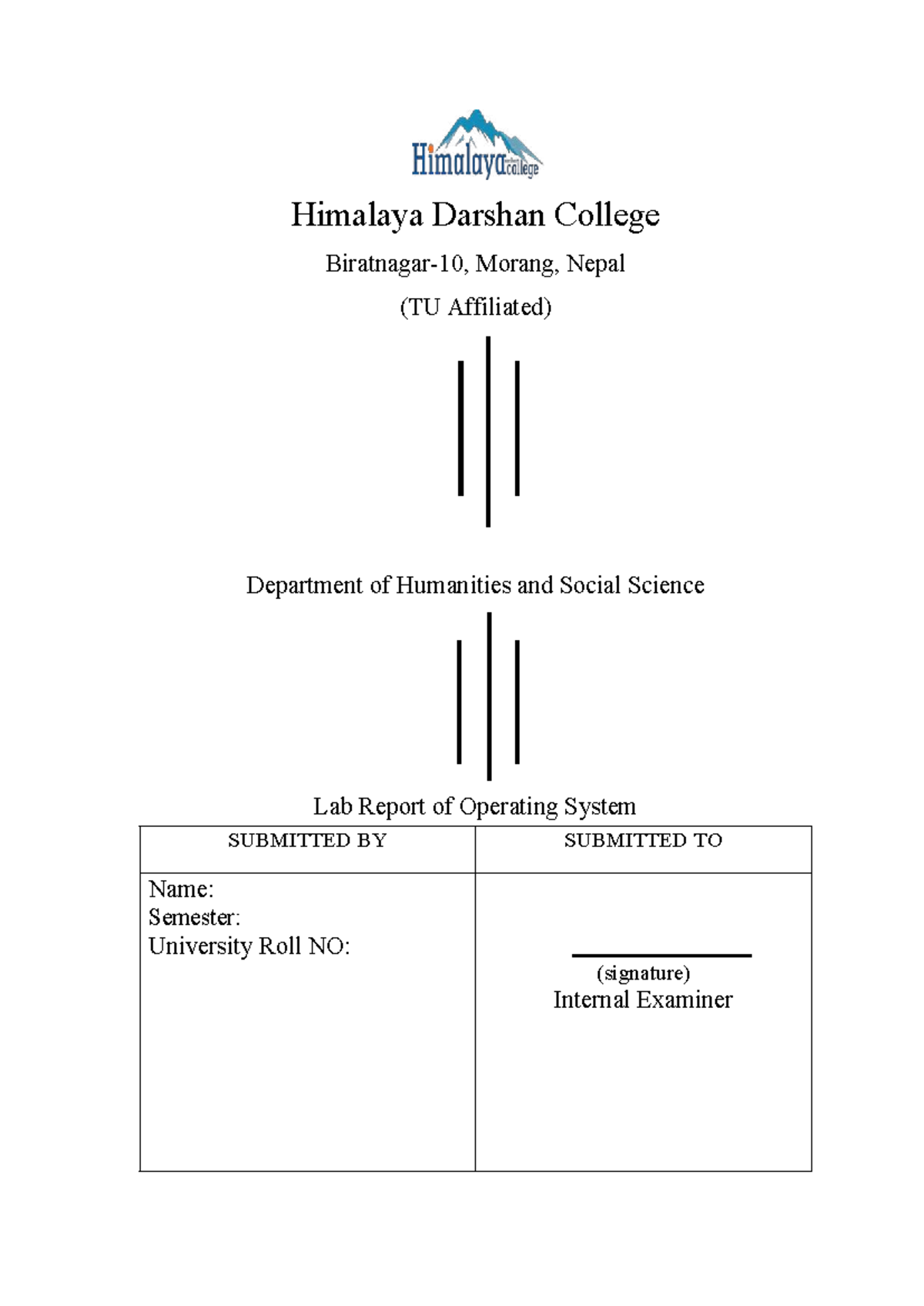 Operating System Lab Report - BCA 4TH SEM by Chandan Kumar SHAH - Studocu