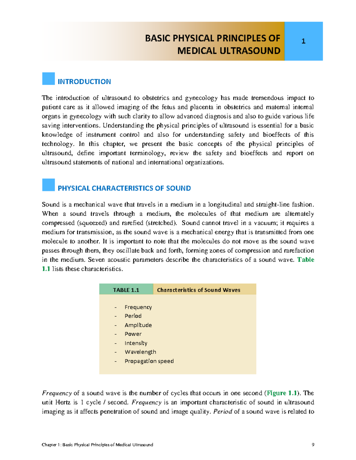 BASIC PHYSICAL PRINCIPLES OF MEDICAL ULTRASOUND (US 101) - Studocu