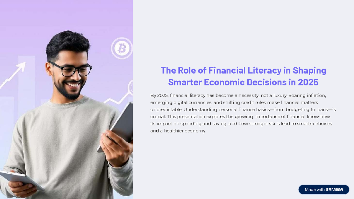 The Impact of Financial Literacy on Economic Choices in 2025 - Studocu