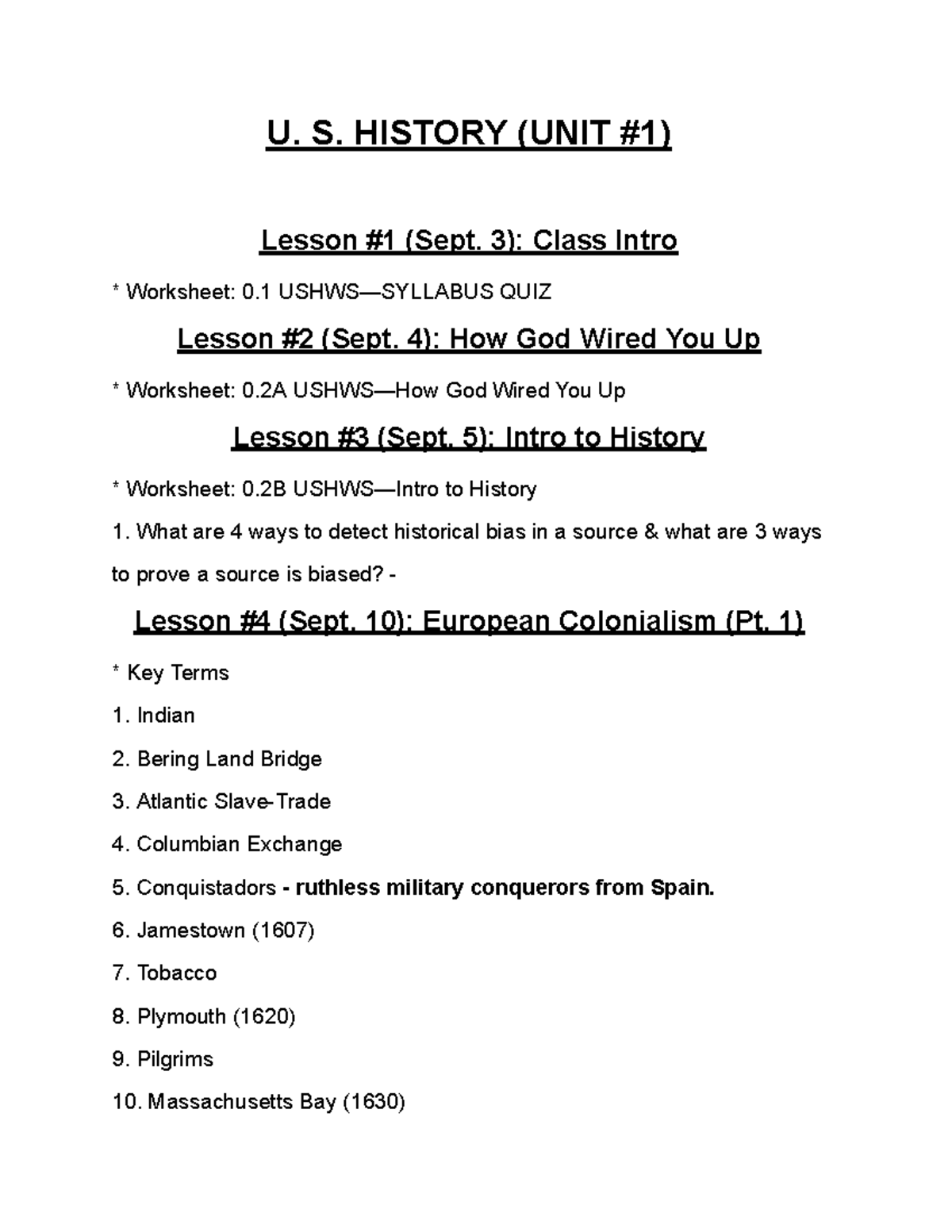 US History (Unit 1): American Revolution & Constitutional Developments ...