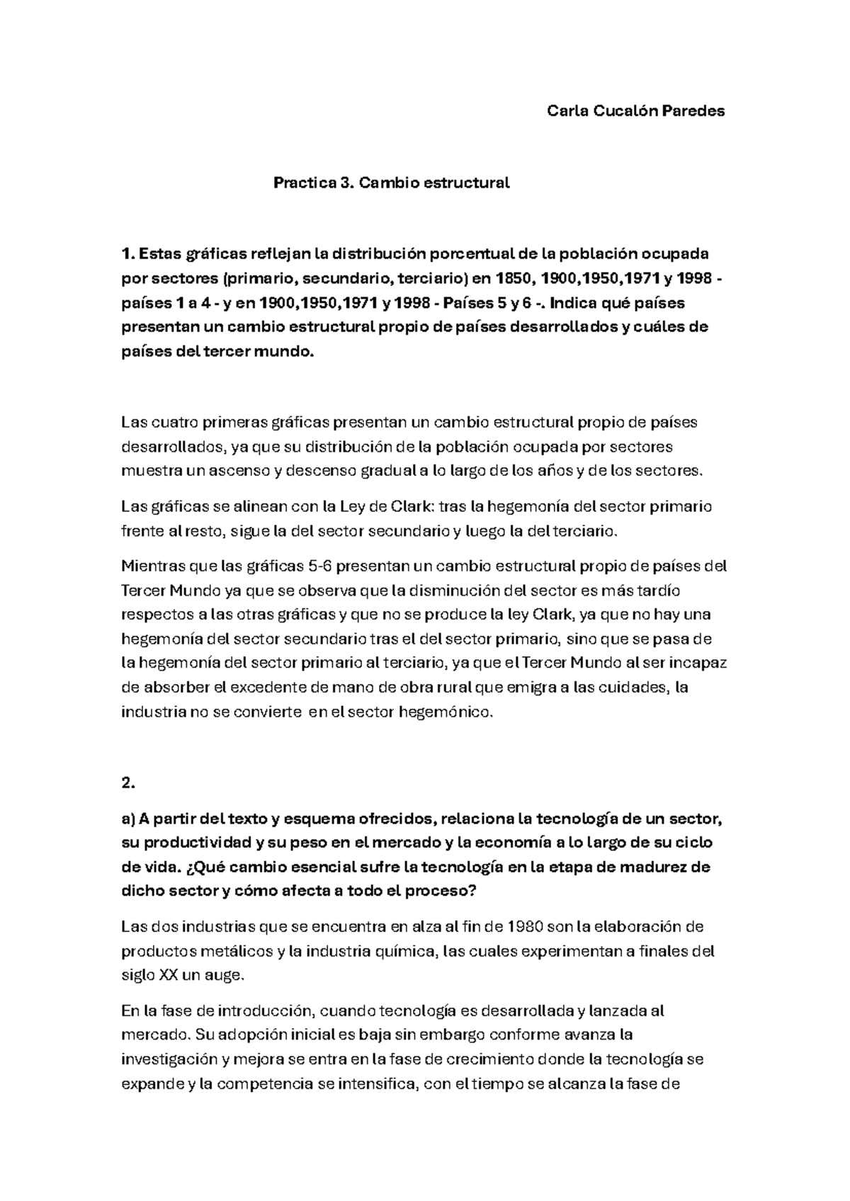 Práctica 3: Análisis del Cambio Estructural en Sectores Económicos ...