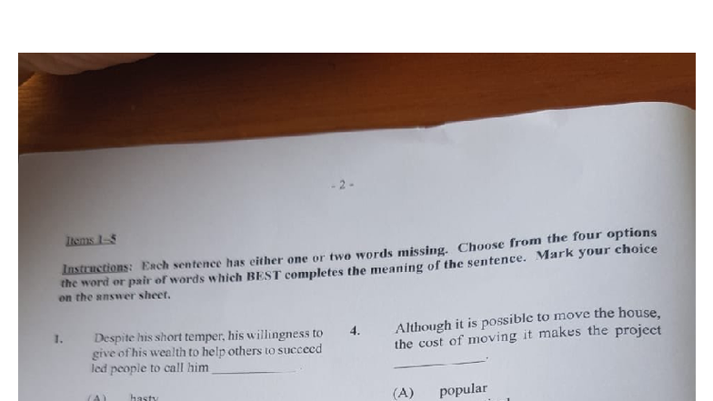 CSEC English A June 2020 P1 Exam Solutions and Answers - Studocu