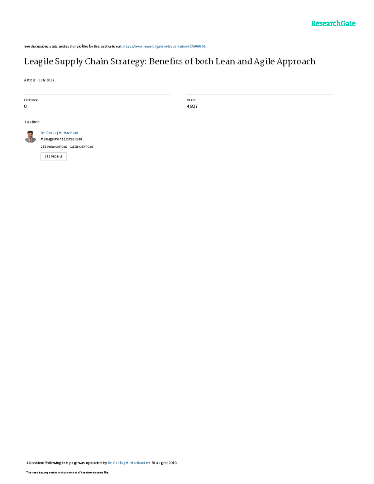 Leagile Supply Chain Strategy: Merging Lean & Agile Approaches - Studocu