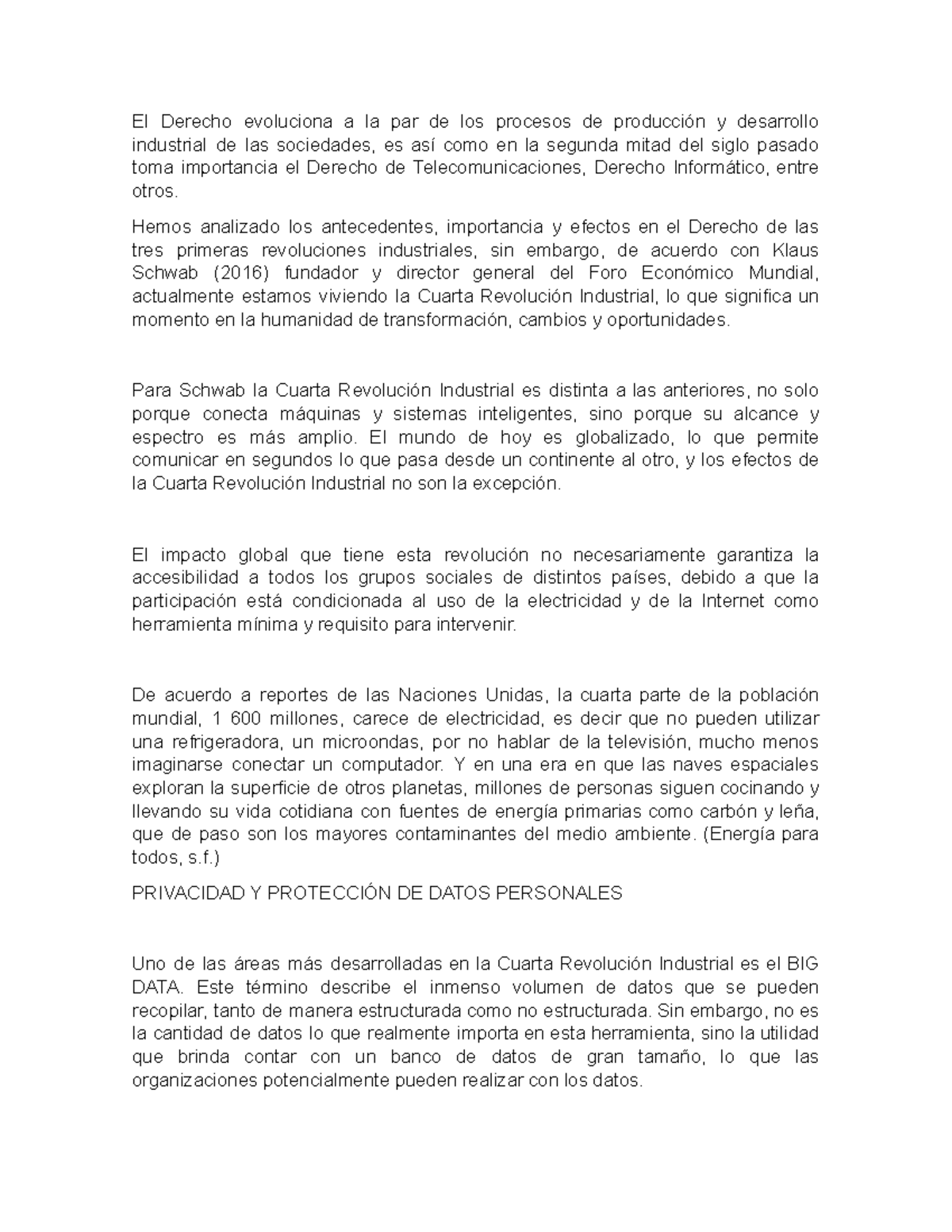 Cuarta revolución industrial - El Derecho evoluciona a la par de los ...