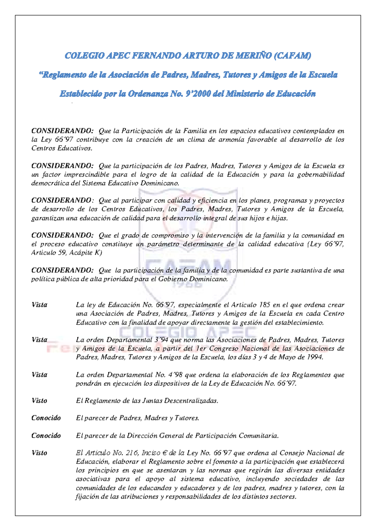 Diagnóstico interrelación escuela comunidad con relación al APMAE ...