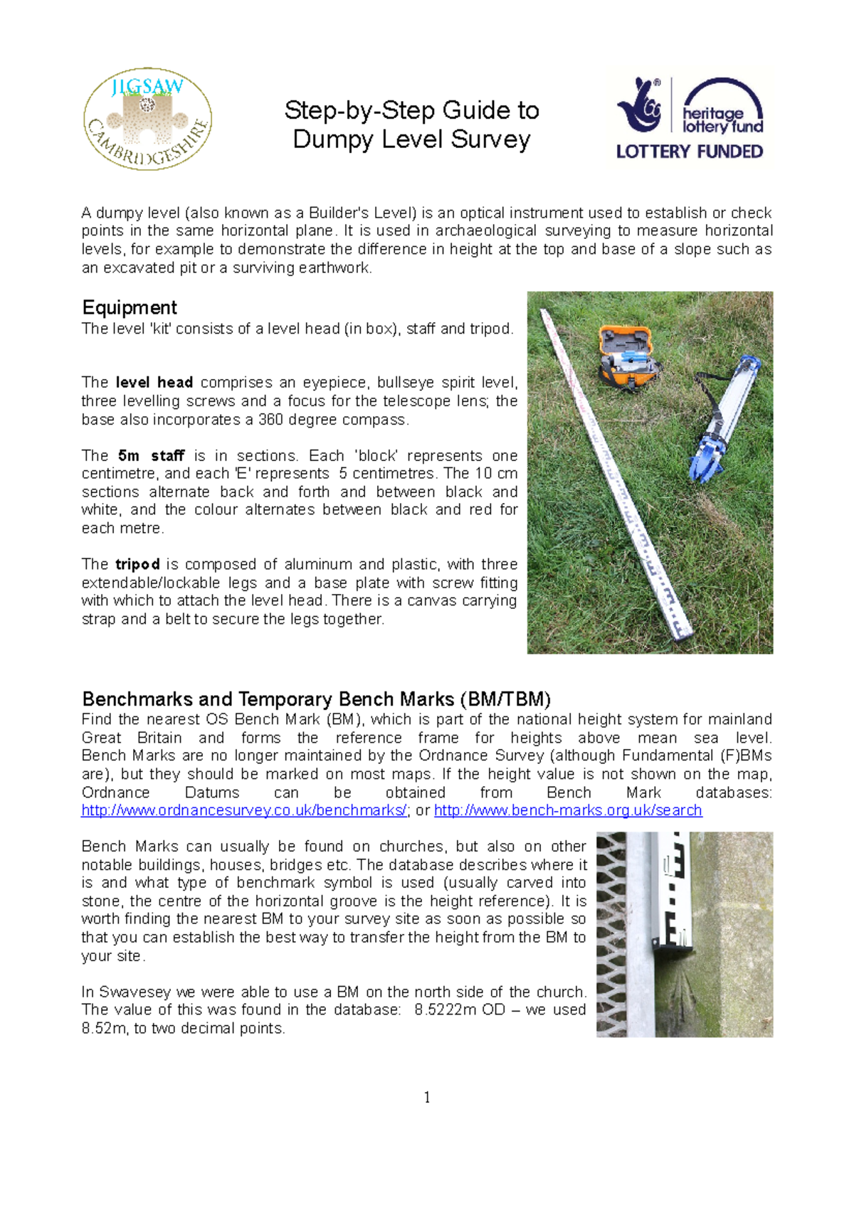 Dumpy Level Survey Guide: Step-by-Step for Accurate Measurements - Studocu