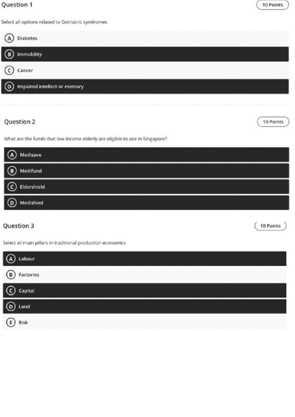 Geriatric Health Quiz Week 4: Key Concepts & Care Planning - Studocu