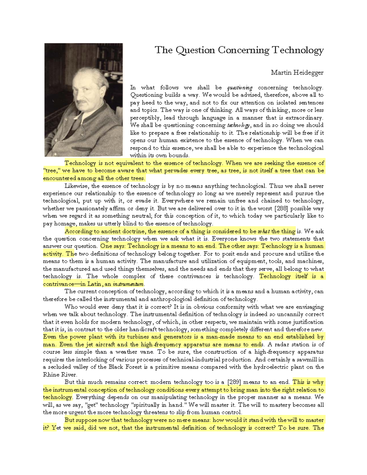 **PHIL 101: The Question Concerning Technology - Analyzing Heidegger’s ...