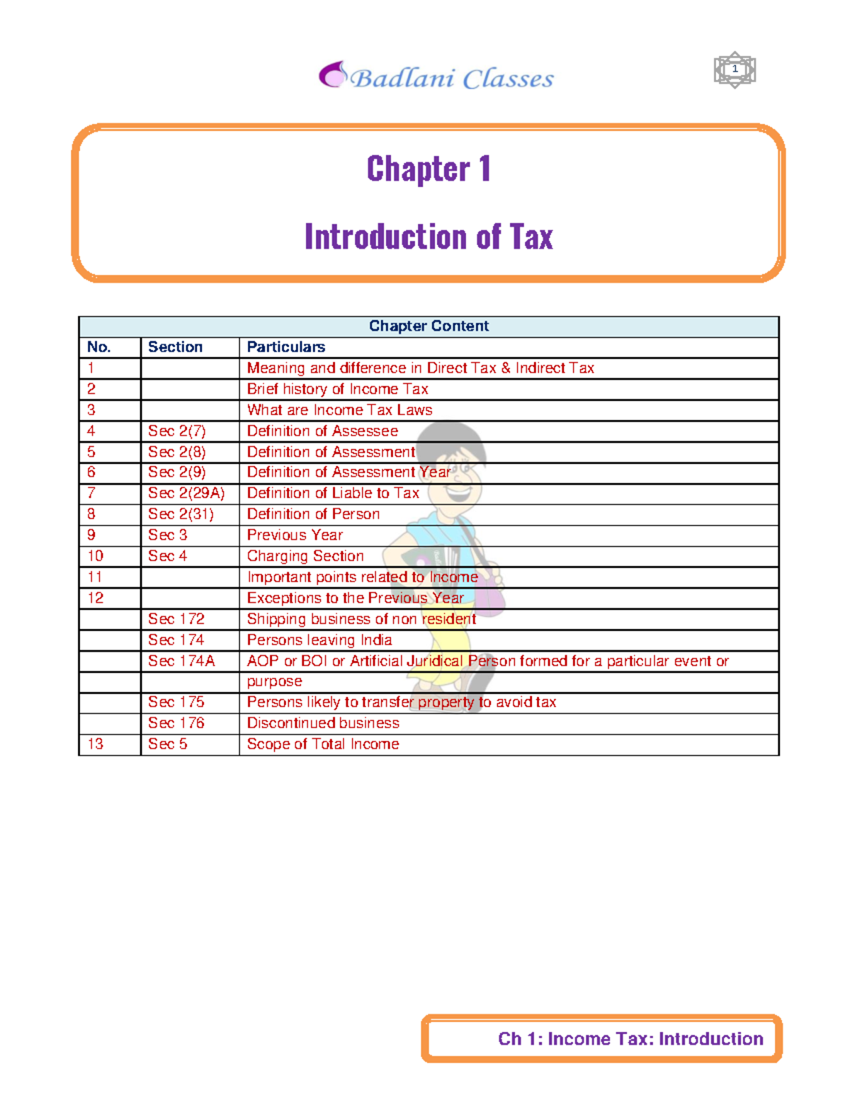 1 Income Tax: Chapter 1 Introduction and Key Concepts - Studocu