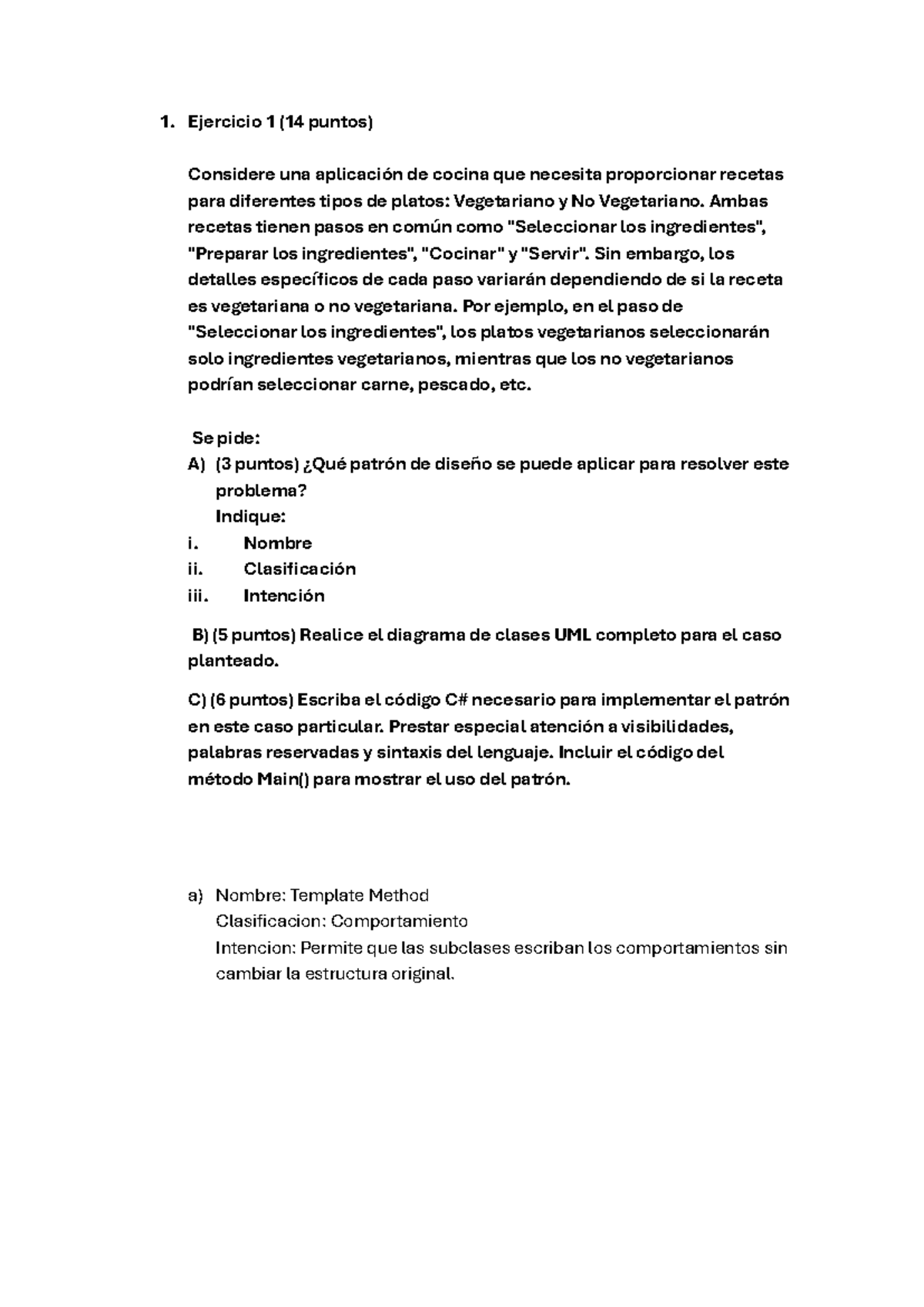 Solución DA1 2023: Diseño de Patrones y Clean Code - Studocu