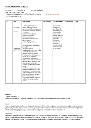 6° Grado Lengua - secuencia didactica - PROPUESTA DIDÁCTICA N° 3 DOCENTE: GRADO: SECCIÓN: FECHA ...