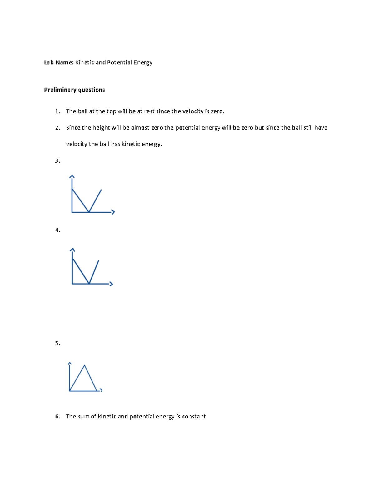 Lab 8 - Kinetic and Potential Energy Analysis in Physics Lab - Studocu