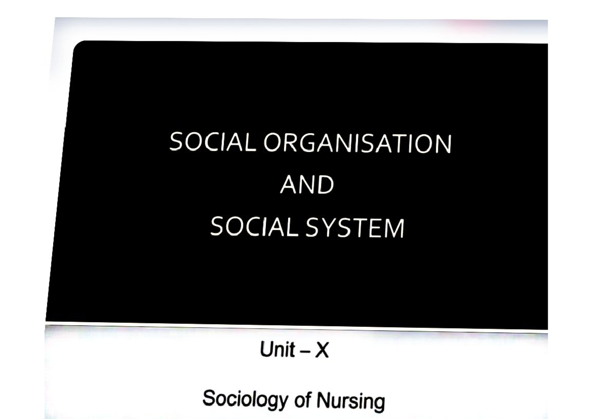 Social Organization and Disorganization: Key Concepts and Analysis ...