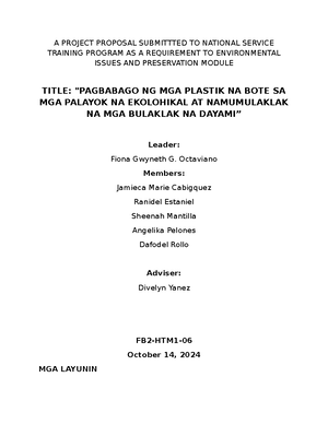 Group-1-NSTP - NSTP COMMUNITY - Community Vision Planning Constitution ...