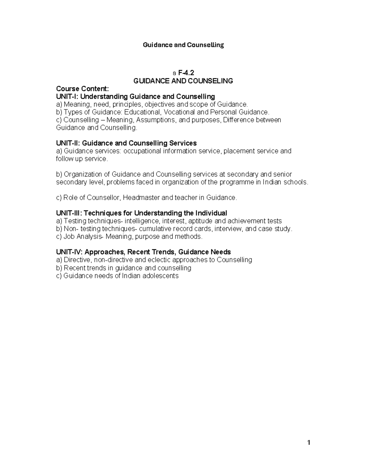 Guidance and Counseling (GC 101): Principles, Types, and Importance ...