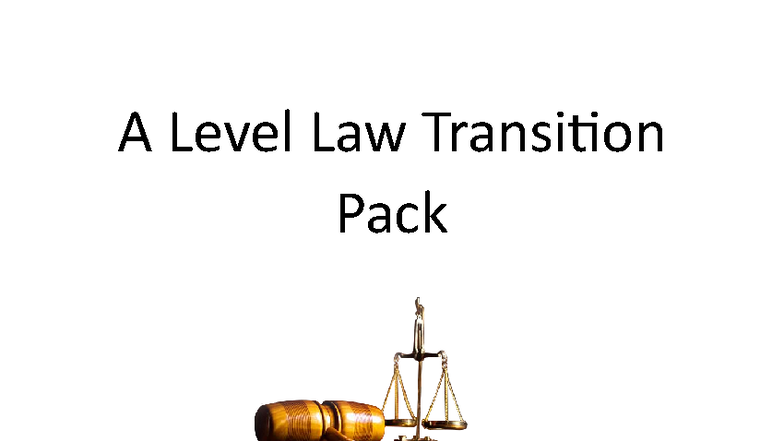A Level Law Transition Pack: Understanding Juries and Trials - Studocu