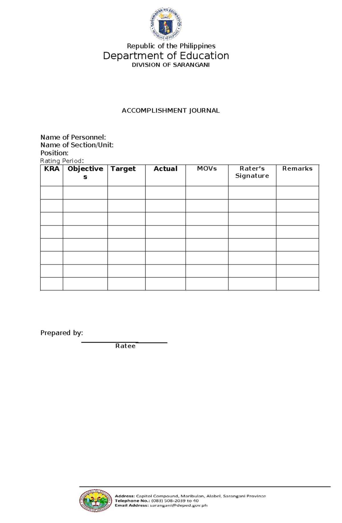 Forms-and-Templates - FORMS - Republic of the Philippines Department of ...