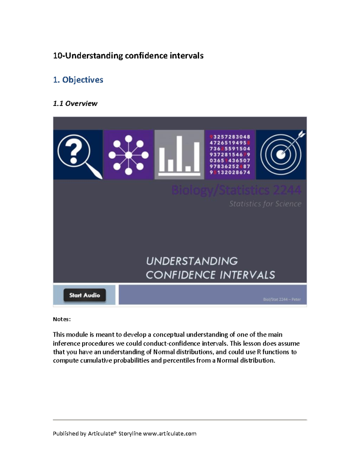 Understanding Confidence Intervals: Key Concepts and Applications (STAT 101) - Studocu