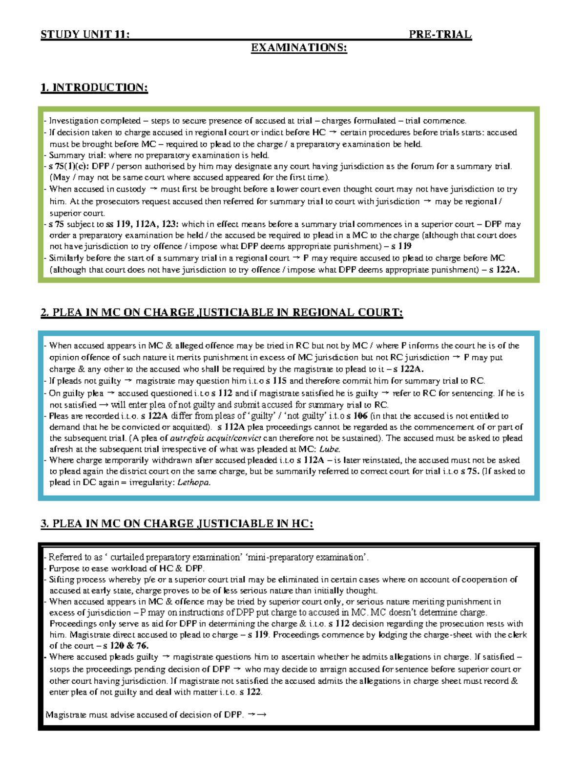 Pre-Trial Procedures: A Comprehensive Guide to Criminal Charges - Studocu