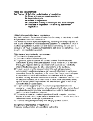 Chapter 1 Introduction to procurement lecture notes+ - CHAPTER 1 ...