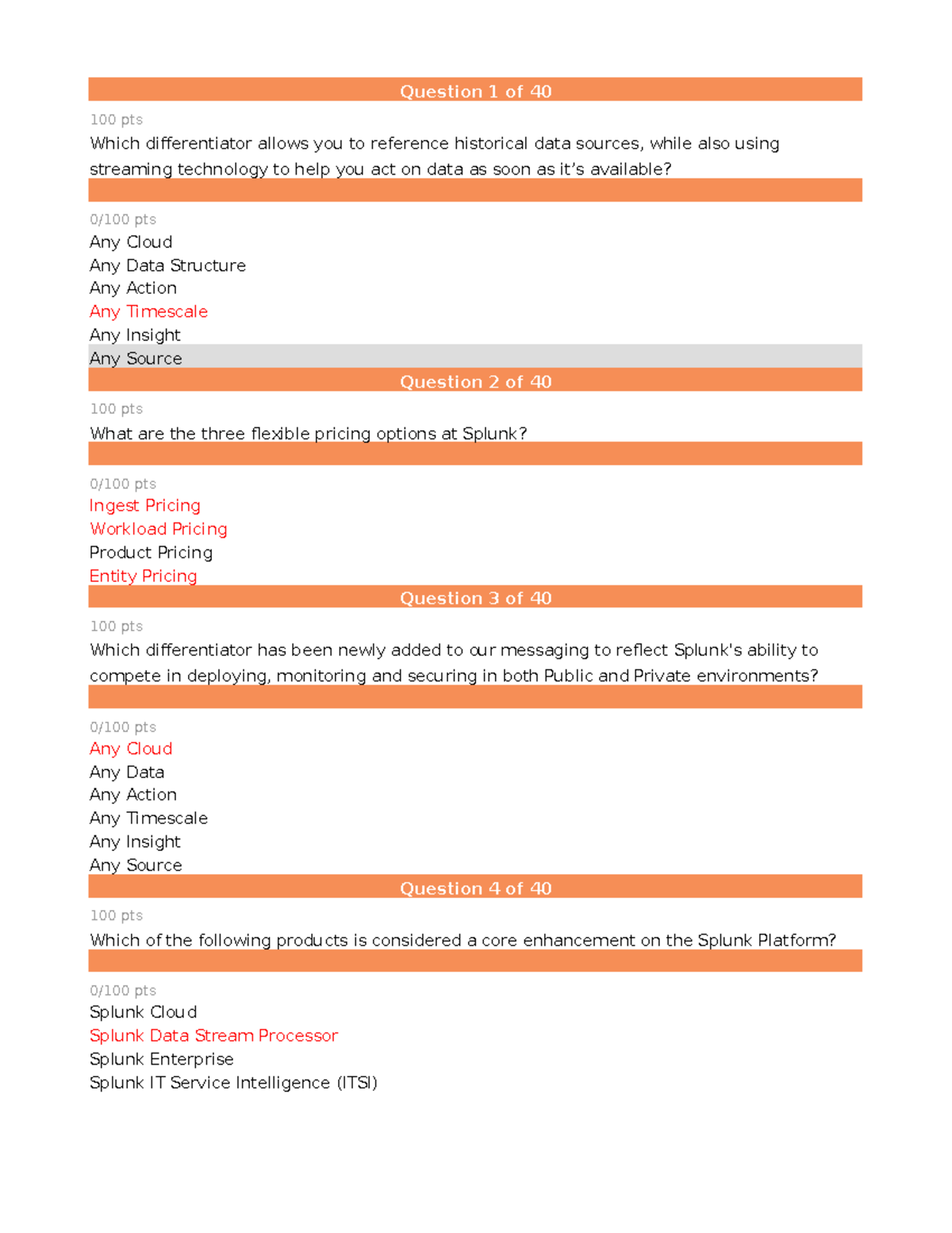 Splunk Sales Rep Quiz: Comprehensive Review for Sales Training - Studocu